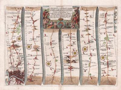A Complete set of the roads from London to Holyhead. (View the four ...