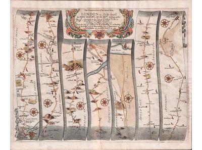 A Complete set of the roads from London to Holyhead. (View the four ...